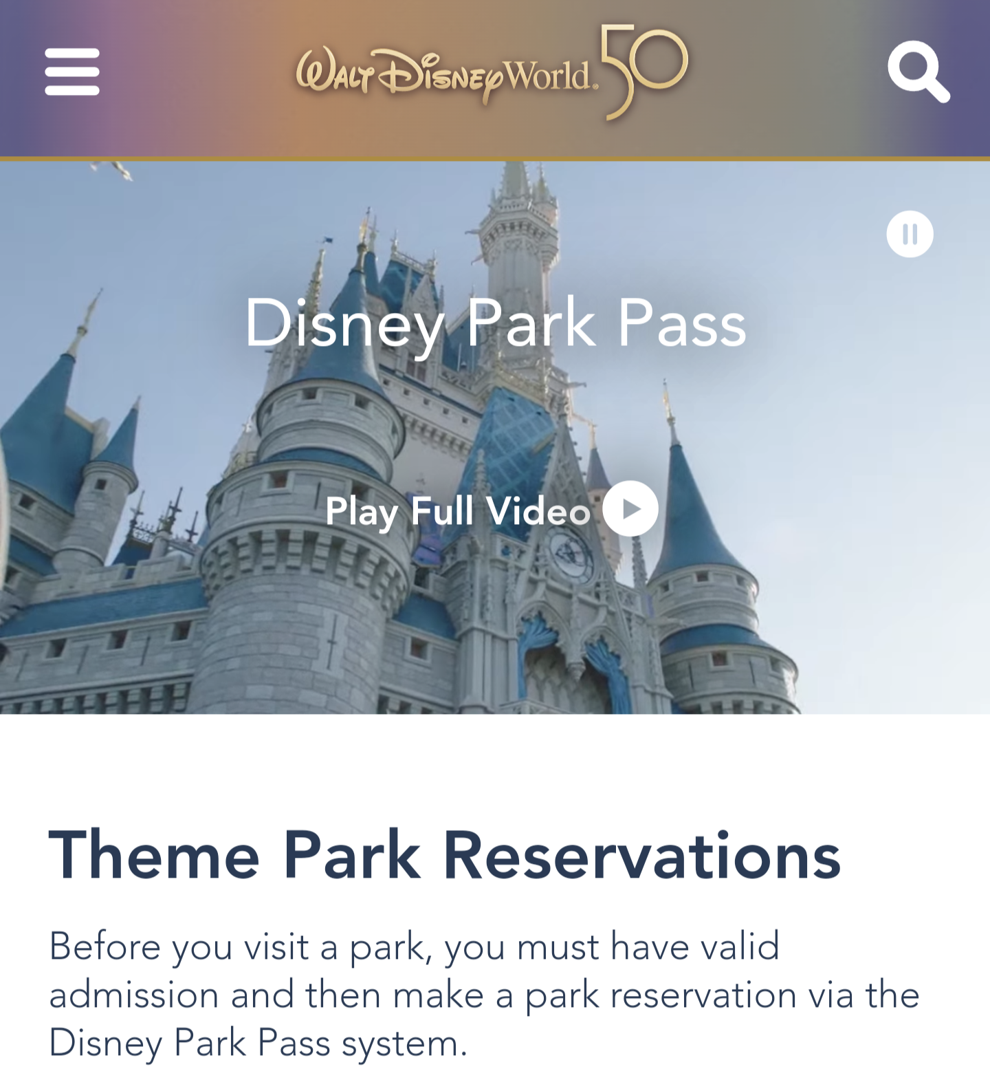 Disney Tips: Park Reservations – The 360 of Disney